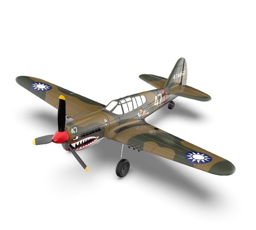 RC Plane - Ready To Fly - WWII P40 Warhawk 400mm With 4Ch Remote and ...