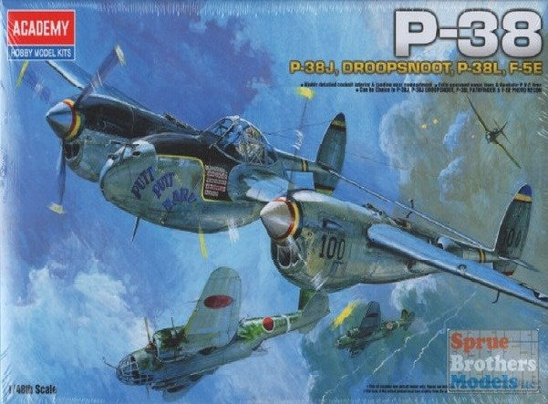 ACADEMY 12282 1/48 P-38 COMBINATION VERSION — Hobby City NZ