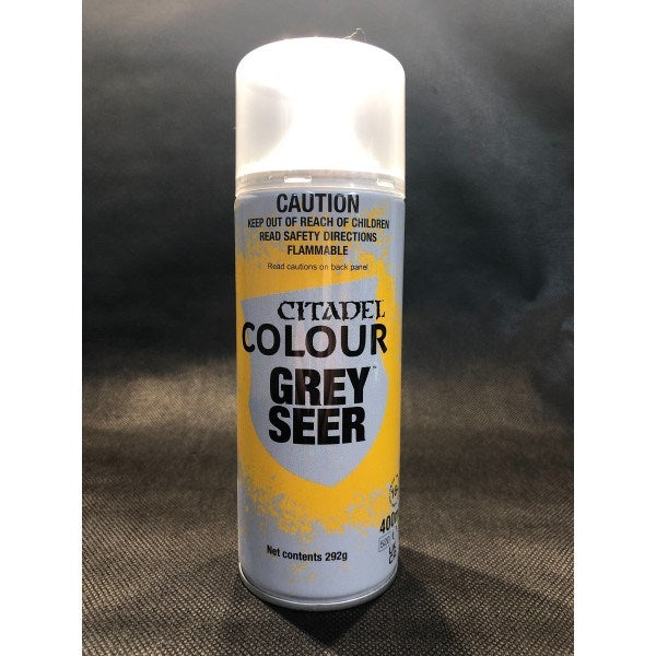 Citadel 62-34 Spray Paint: Grey Seer - Basecoat 400ml — Hobby City NZ