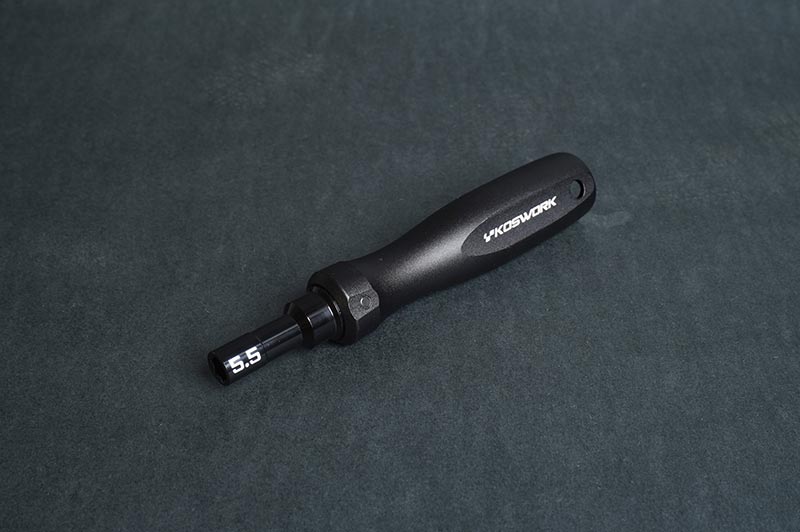 Koswork KOS13251-N55 Hard Coated Aluminum 5.5mm Compact Nut Driver (Fo ...