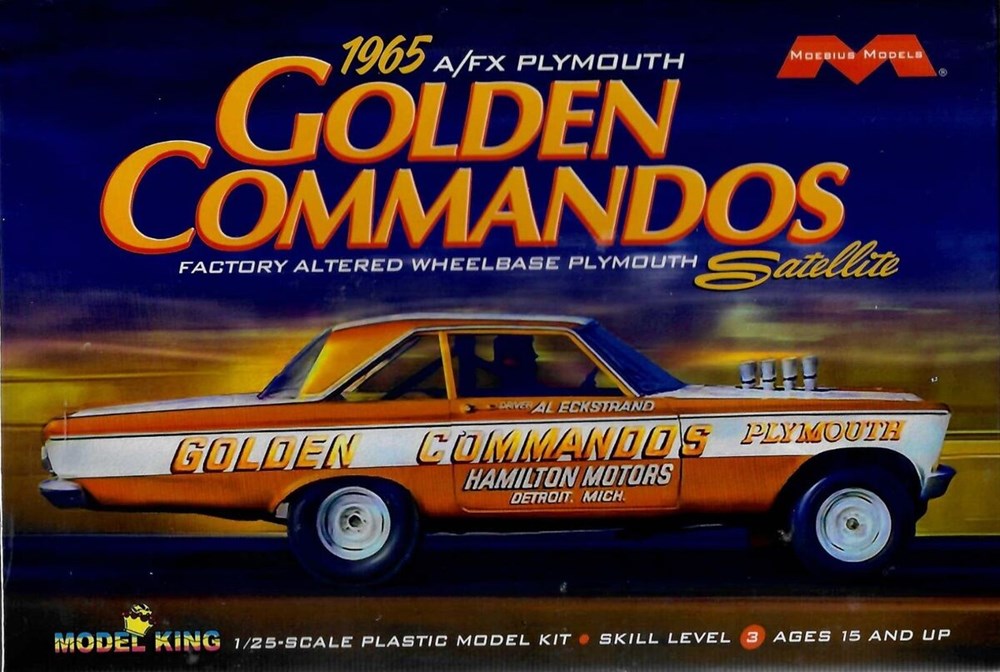 Moebius Models 1237 1/25 Plymouth Golden Commando — Hobby City NZ